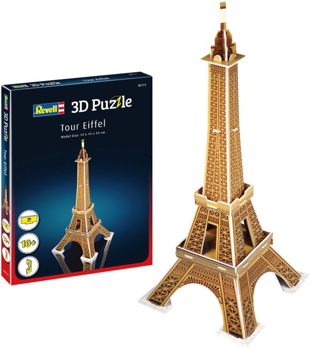 Eiffel Tower Mini 3D Puzzle - John Ayrey Die Casts